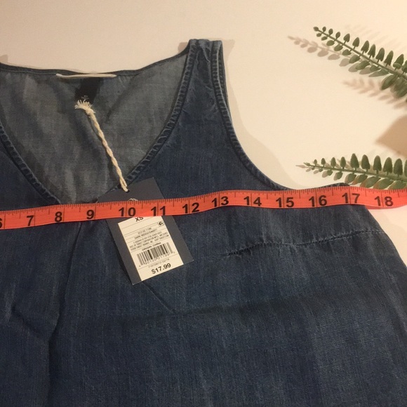 Universal Thread | Tops | Universal Thread Denim Frayed Crop Tank ...